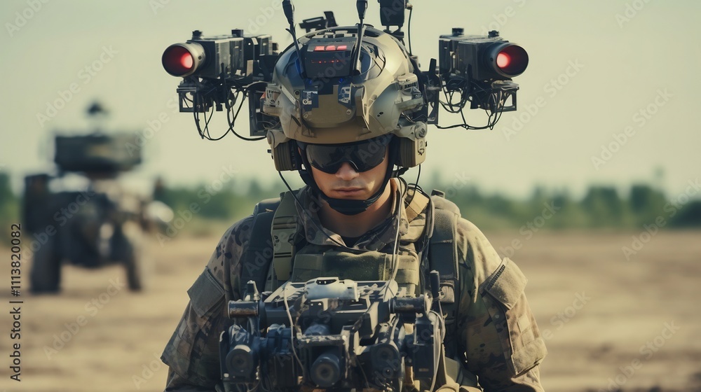 AI Powered Soldier Using Smart Helmet with Advanced Targeting Systems ...