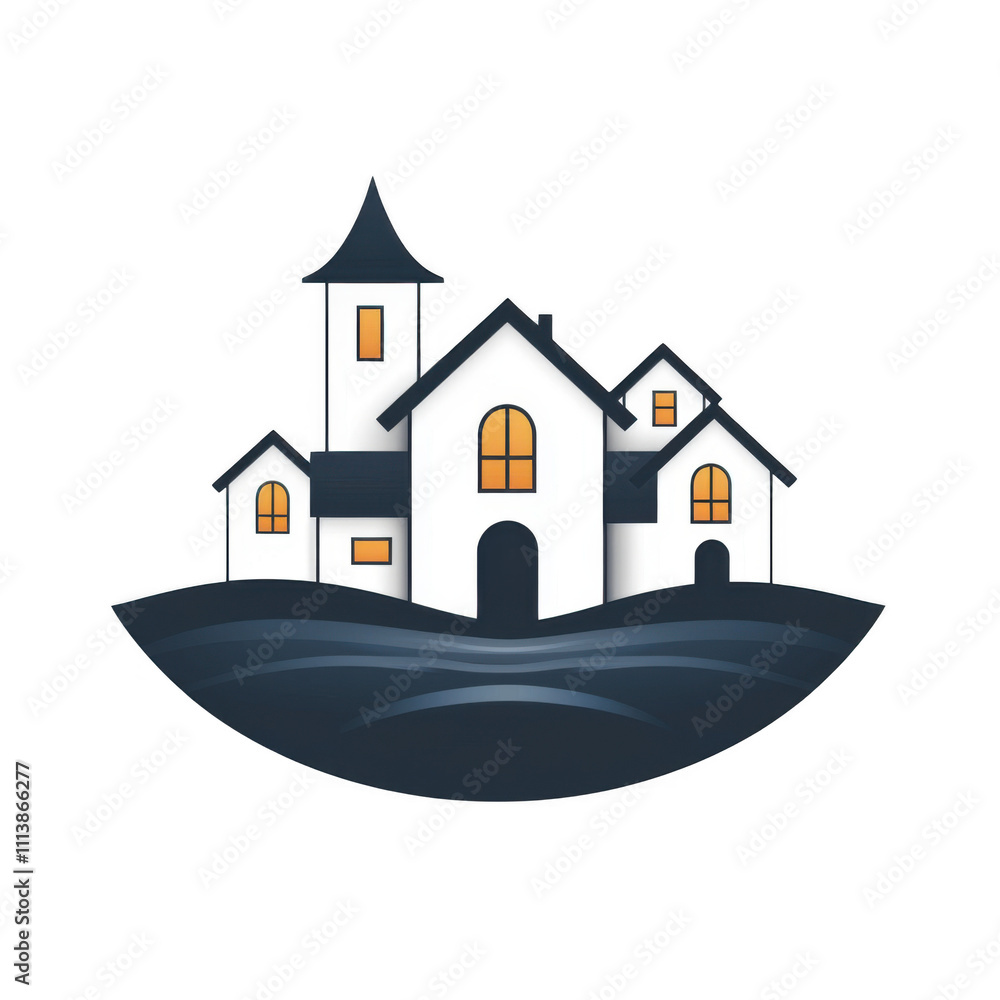 Black Renovation icon png Minimalist flat icon, vector logo style sign ...