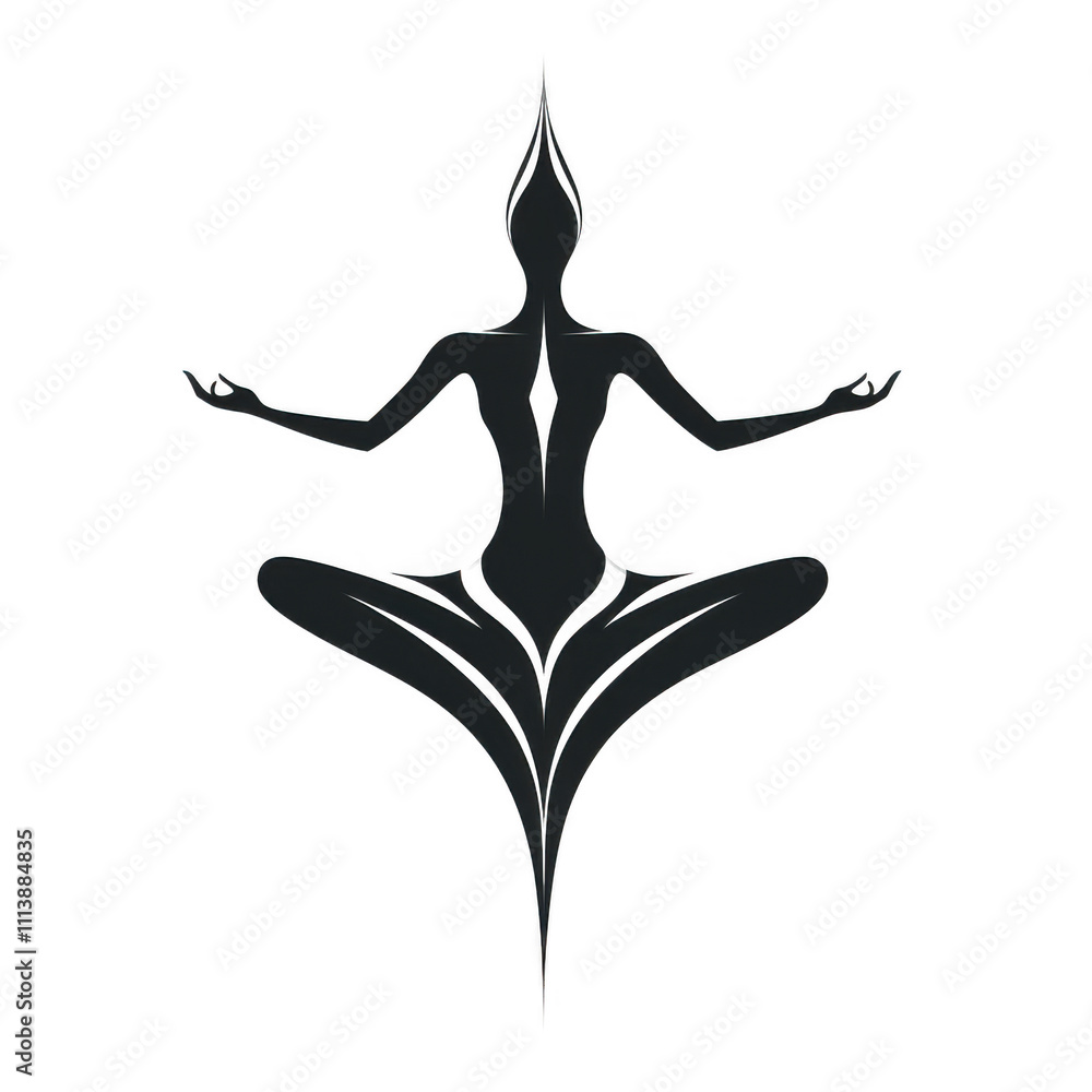 Black Stretching icon png Minimalist flat icon, vector logo style sign ...