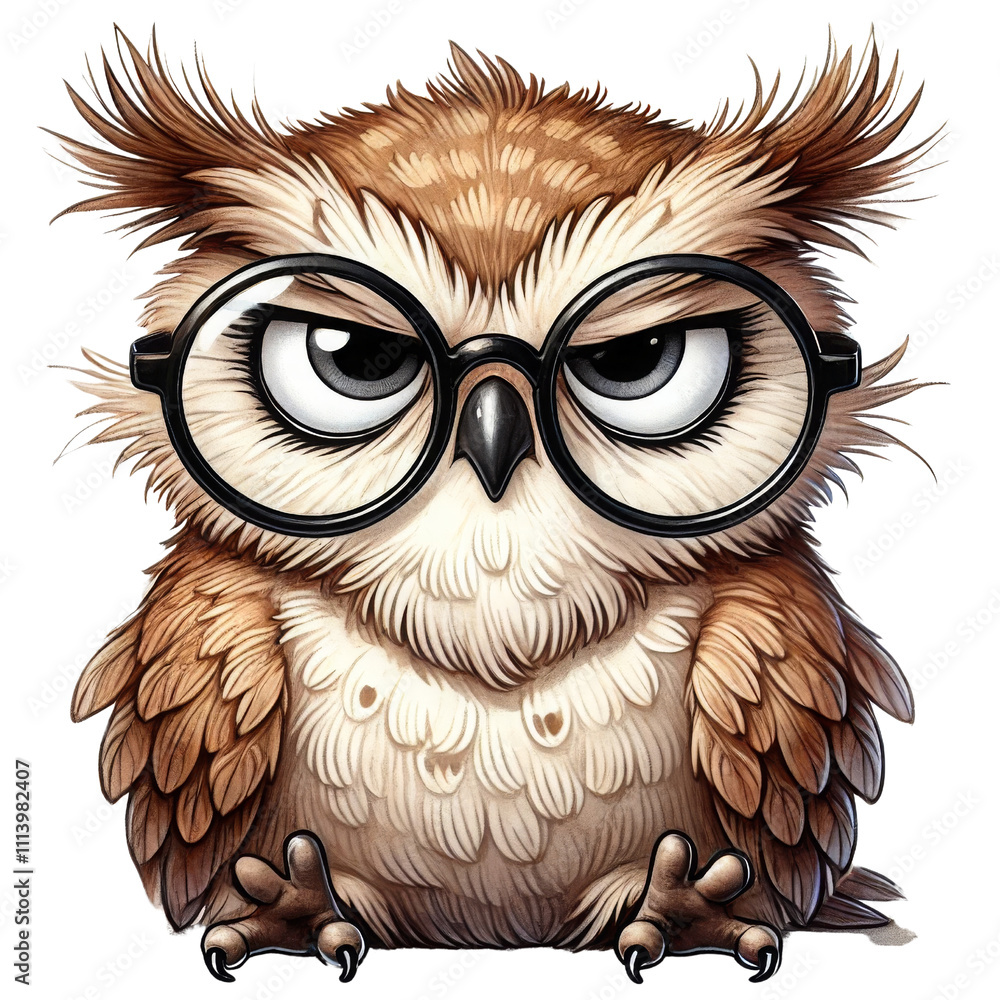 Funny Grumpy Animals Clipart, Funny Angry and Cute Animals Illustration ...