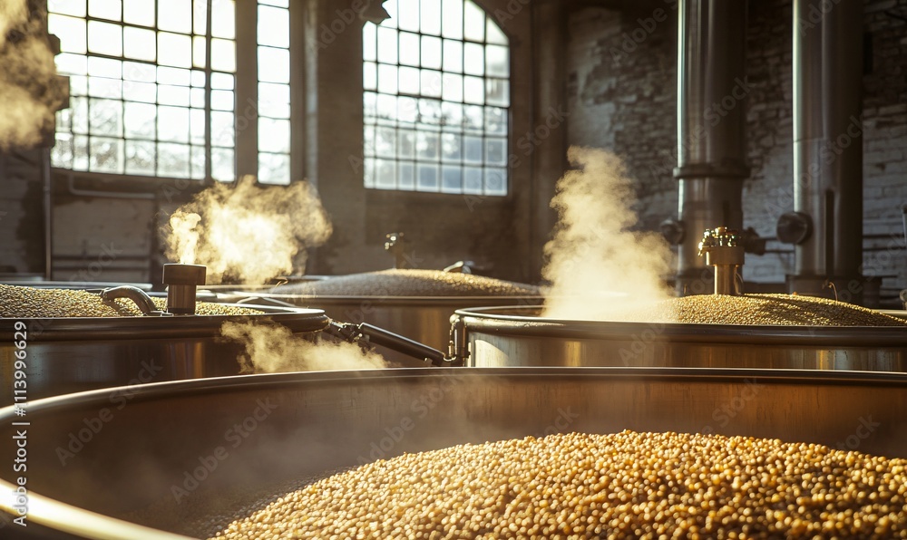 Traditional Chinese liquor brewing process using grains and ...