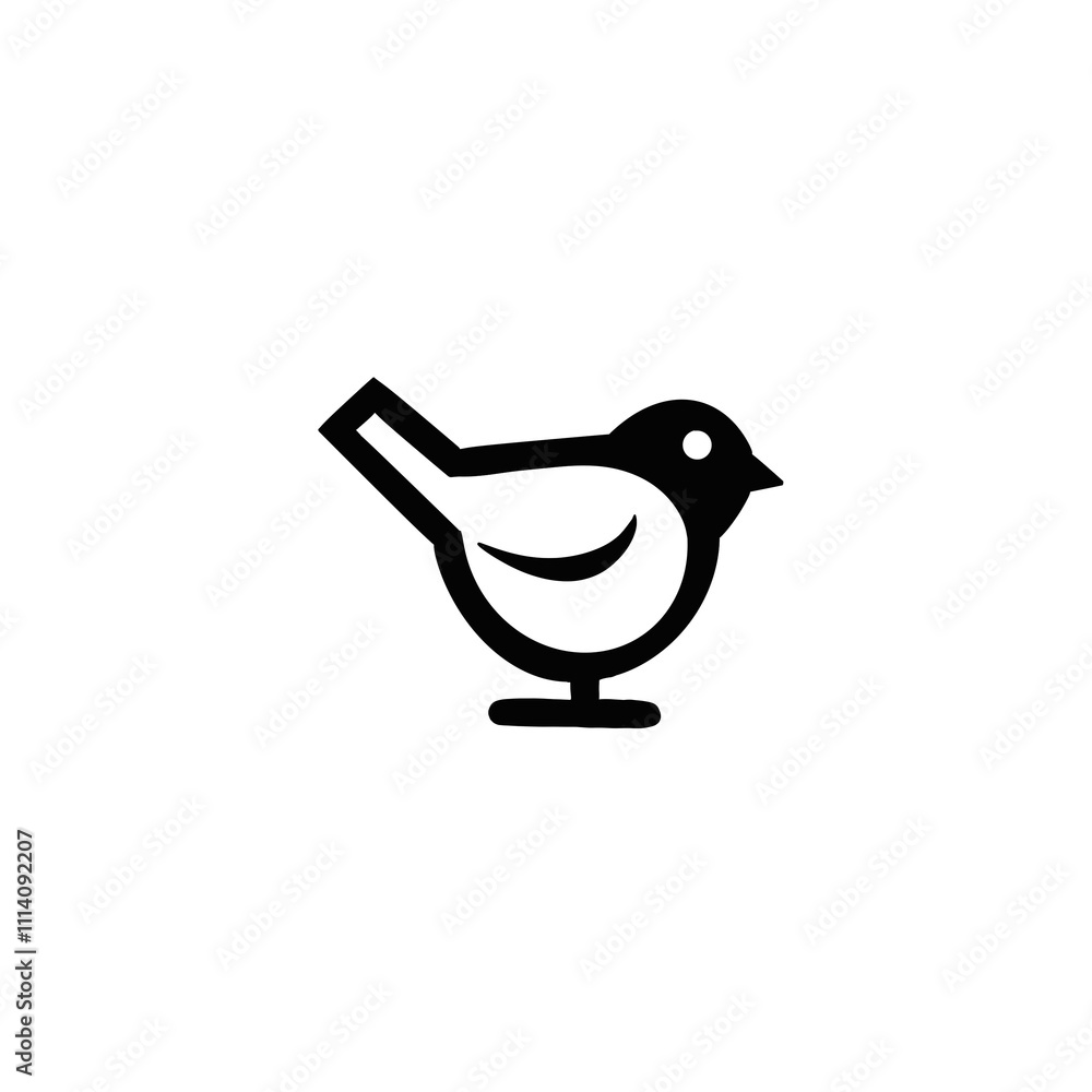 Simple bird logo vector for product and brand needs with a transparent ...