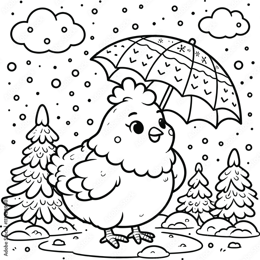 Wildlife in the Snow Safari Animals Coloring Fun, Arctic Safari Animals ...