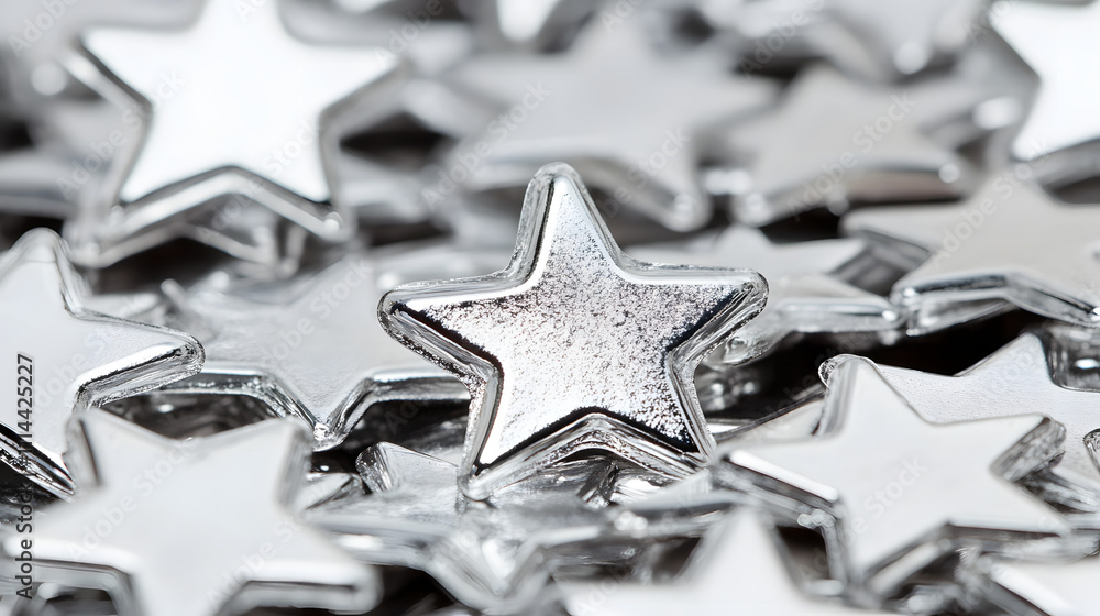 Silver Stars Wallpaper Stock Photo | Adobe Stock