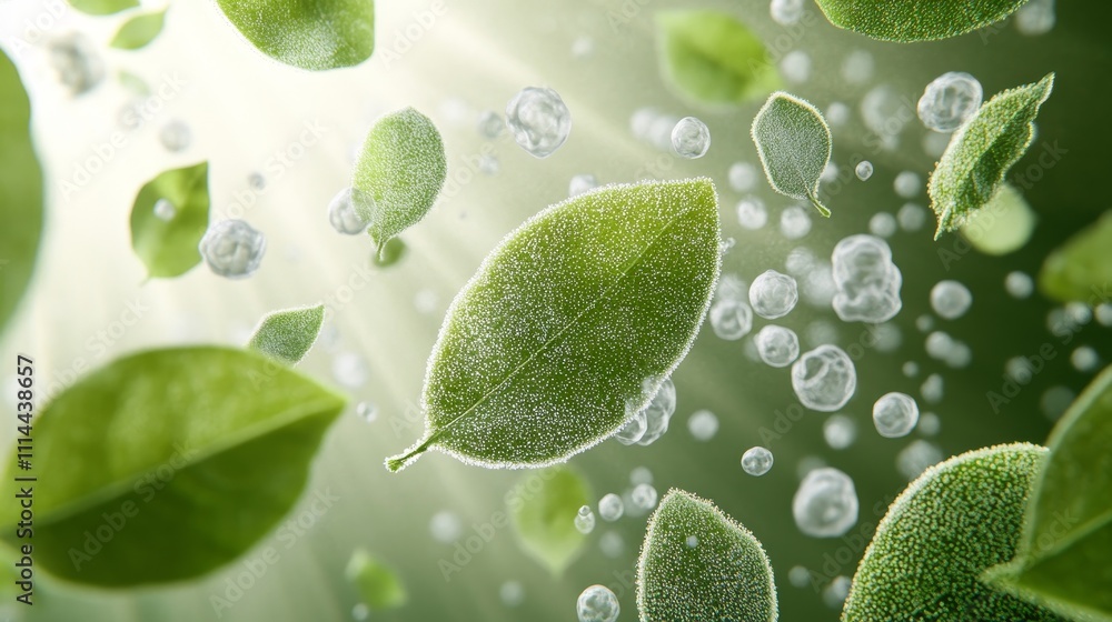 Microscopic View of Stomata Releasing Water Vapor and Oxygen: Nature's ...