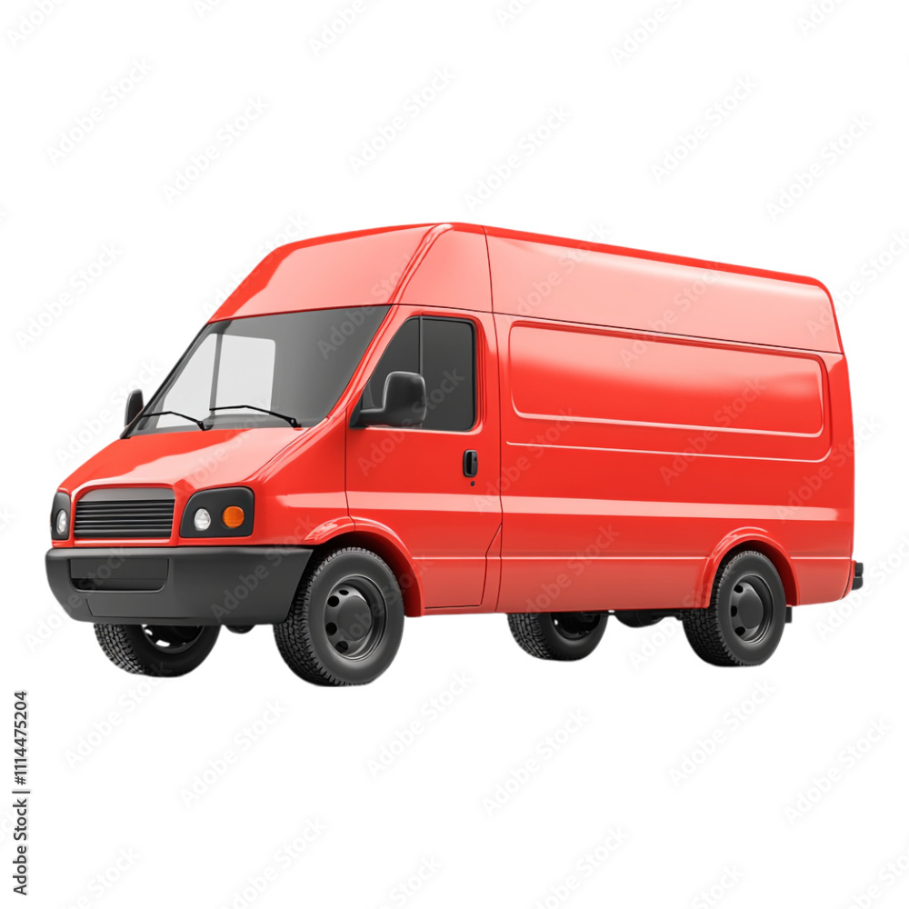 PNG Delivery Van Clipart Icon in a 3D Rendering Isolated Against a ...