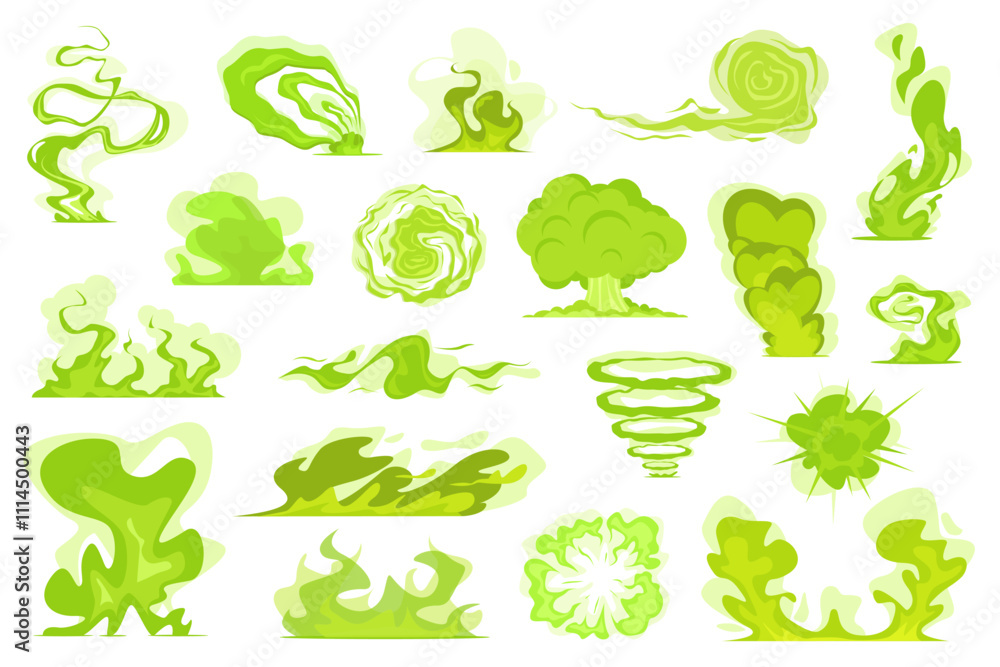 Smelling smoke. Green toxic gas. Poisonous clouds. Acid fumes. Stinky ...