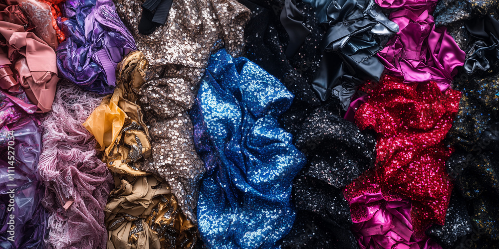 discarded pile of clothes representing fast fashion, microtrends and ...