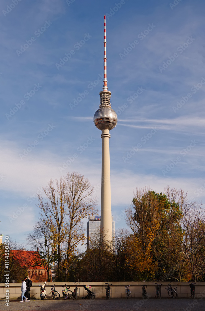 Berlin, Germany â€“ November 2, 2024. The Berlin TV Tower, one of the ...