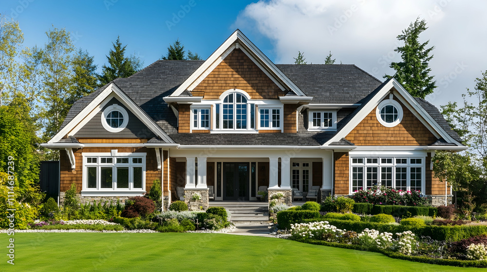 Shingle Style Hamptons Estate with Cedar Facade and Ocean Views ...