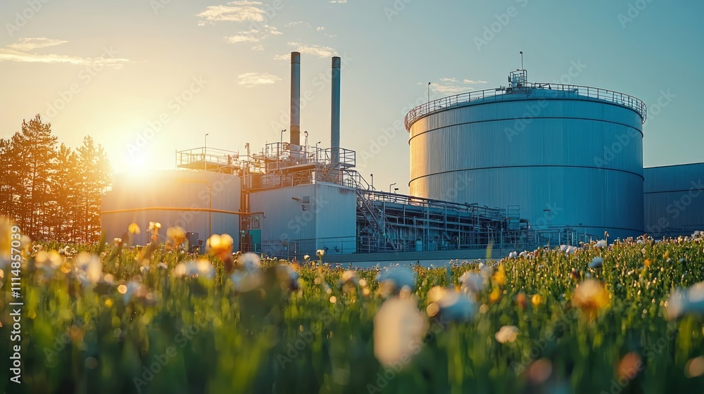 Circular Economy in Action: A biogas plant processing food waste ...