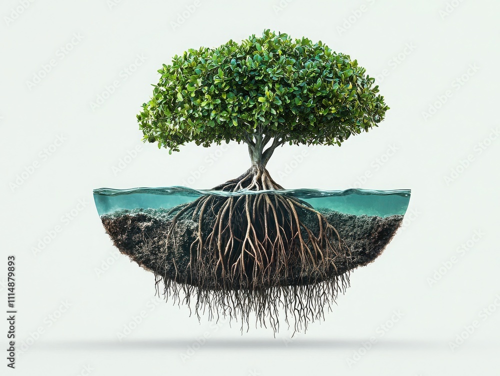 Exploring the unique ecosystem of a mangrove forest water roots and ...