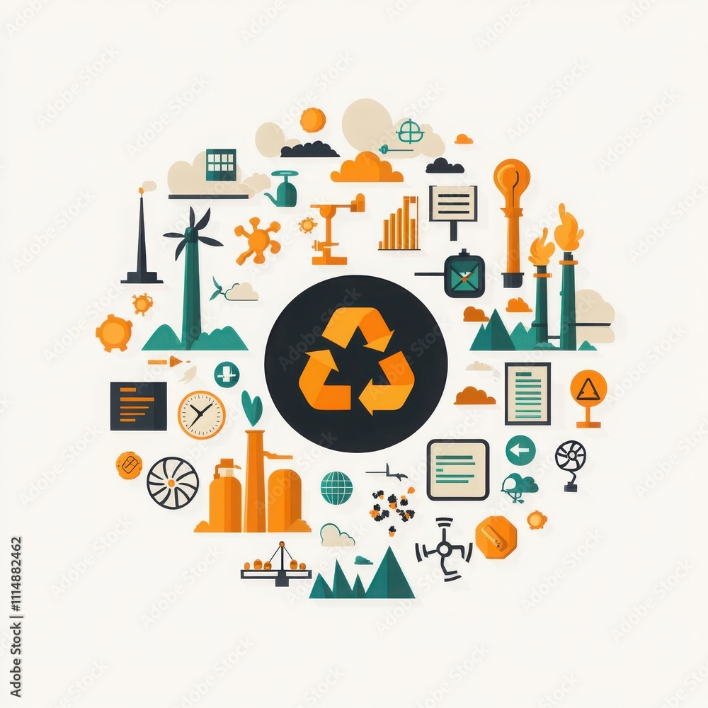 Innovative infographic showcasing environmental health risks global ...