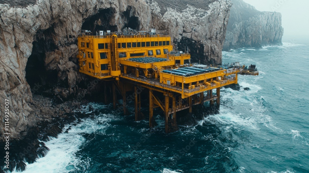Subsea Cable Landing Station: A coastal facility receiving data from ...