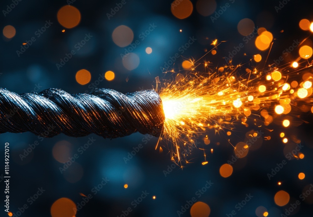 spark electrical arc conductor wire cable flash smoke energy blue ...