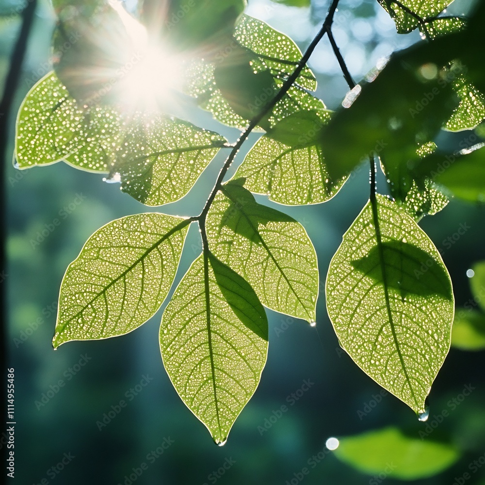 Ilustración de Stock in Plants under Sunlight Natural Biological ...