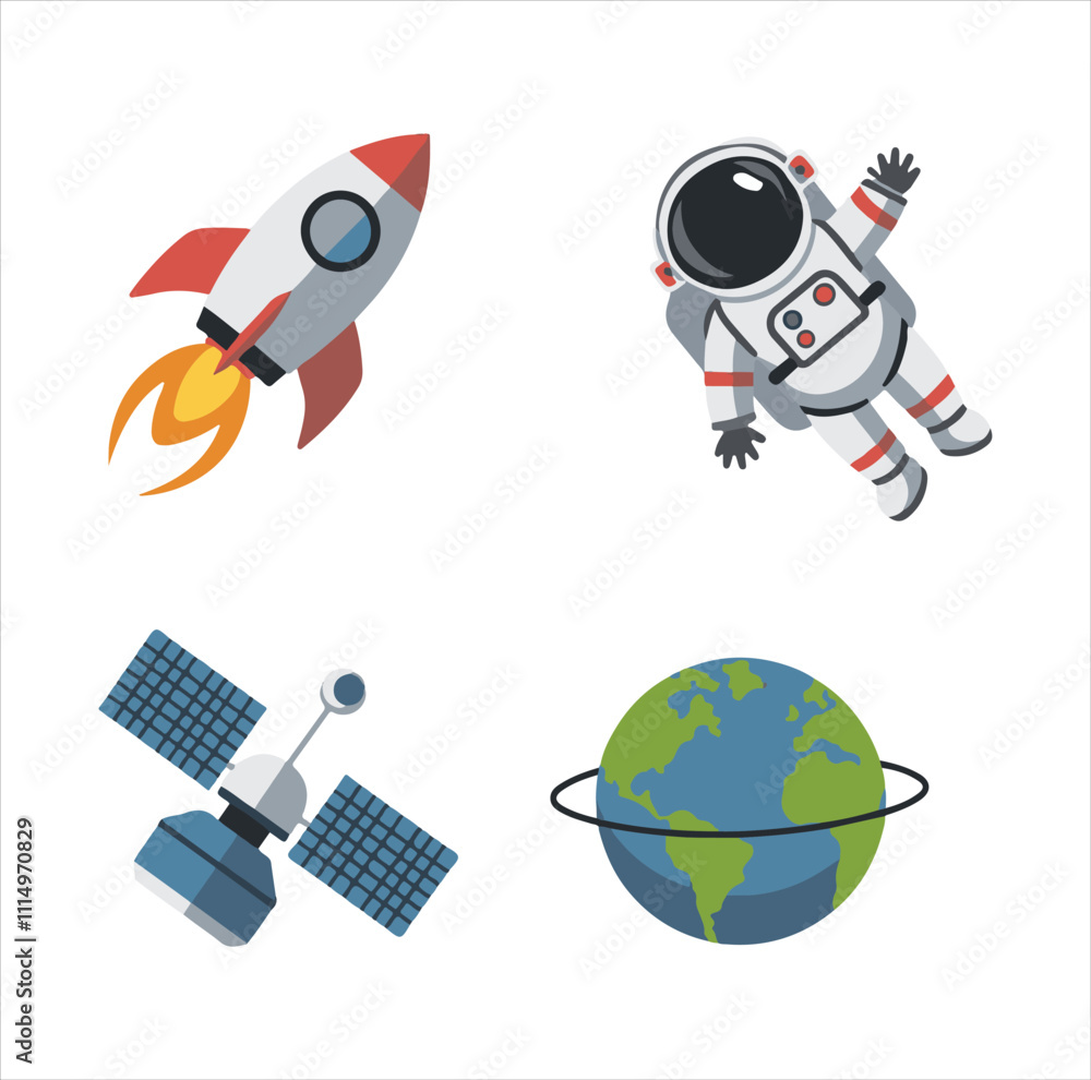 Space and Astronomical Emoji Collection: Ten space-themed emojis, like ...