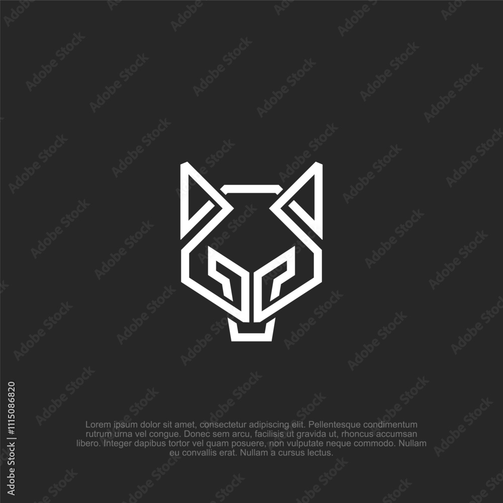 Minimalist outline, line art fox logo design inspiration, outline ...