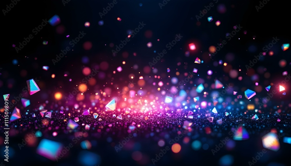 Blue light flare prism rainbow flares overlay effect on black ...