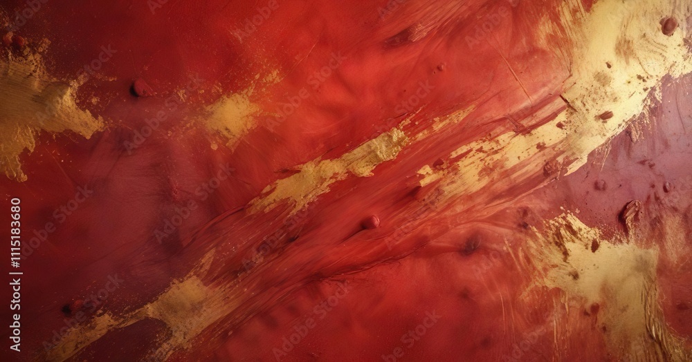 Red and Gold Dusty Background with Scratchy Texture, abstract effect ...