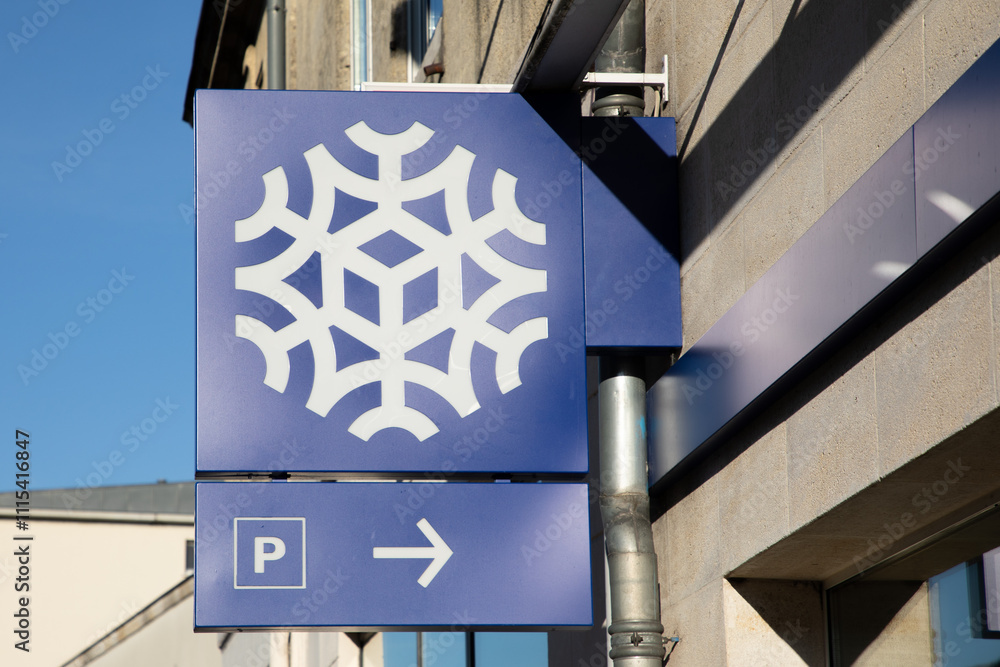 Picard logo brand and text sign on shop signage chain panel store ...