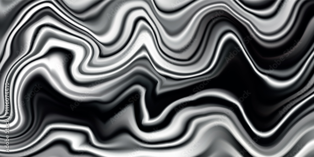Silver foil background with metal mirror texture. Chrome gradient ...