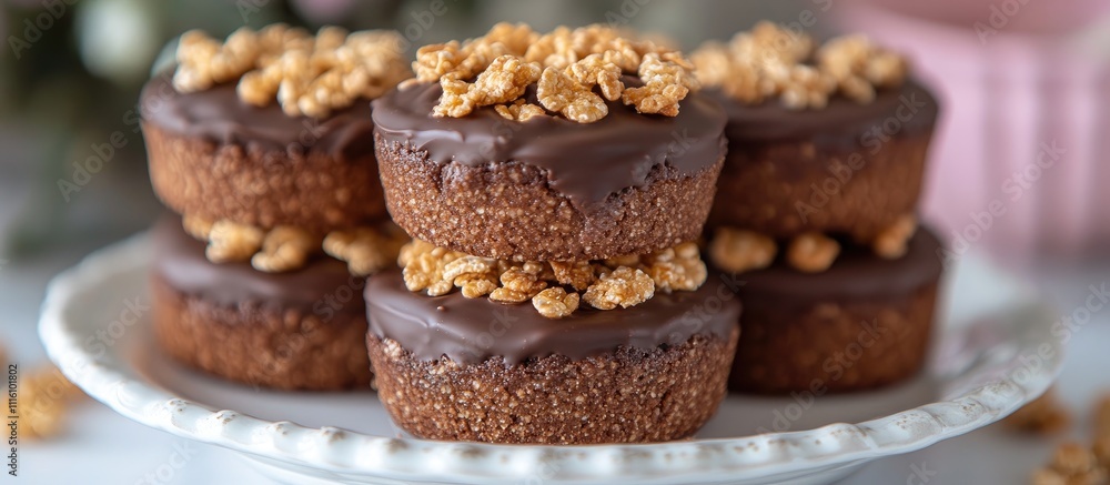 Stock-Foto „Chocolate Covered Cornflake Cluster Cookies Easy No Bake ...