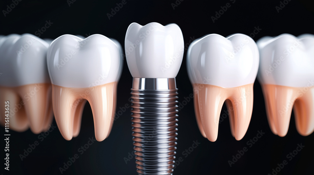 Zdjęcie bez tantiem: 3D Visualization of Dental Crown Placement on ...