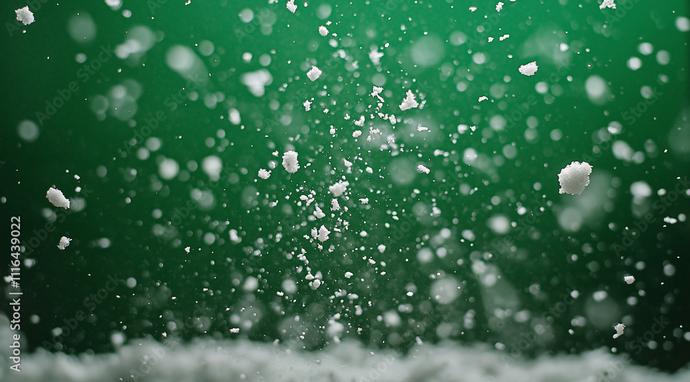 light snow falling with green screen background Stock Photo | Adobe Stock