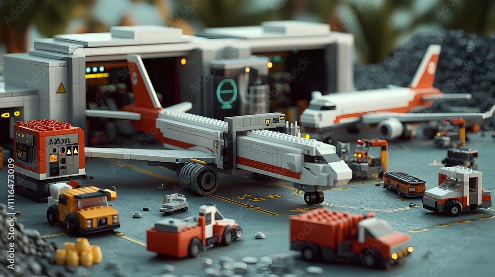 Sprawling and technologically advanced air cargo terminal featuring ...