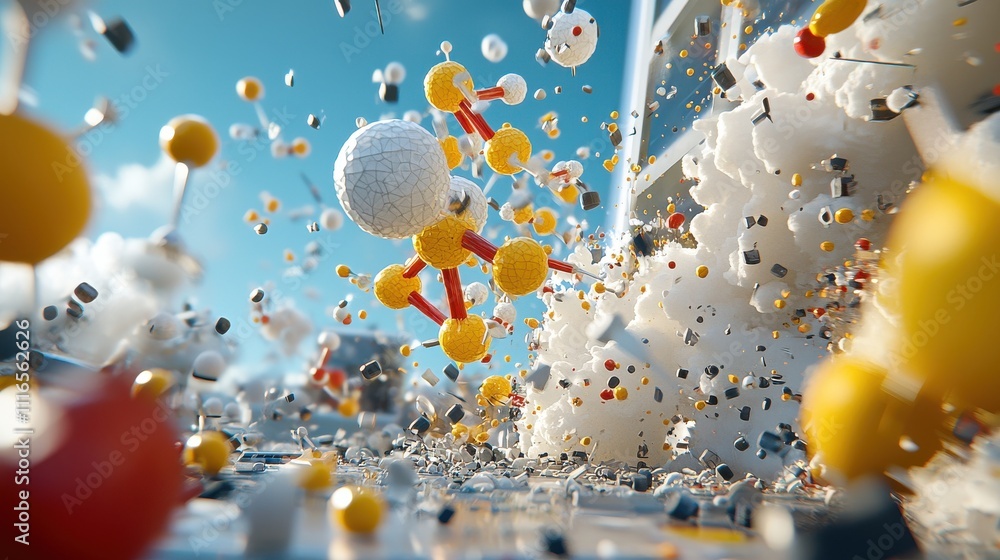 Dynamic simulation of chemical reactions between molecules virtual ...