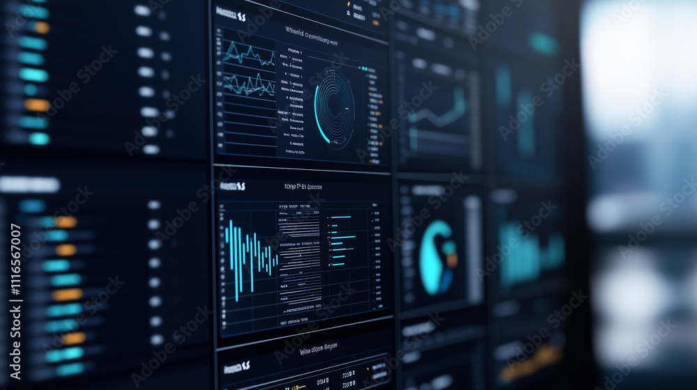 KPI Dashboard Interface for Performance Management and Data ...