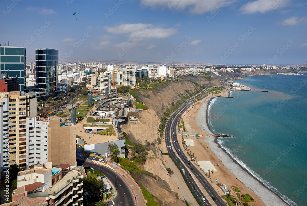 Soaring above La Costa Verde. From this height, you can truly ...