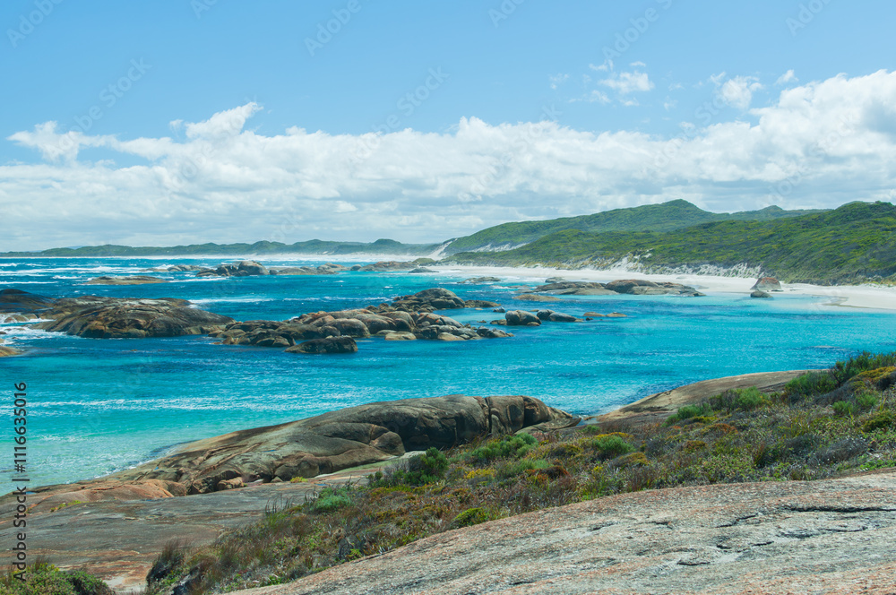 Green Pools in Western Australia with turquoise water, granite rocks ...