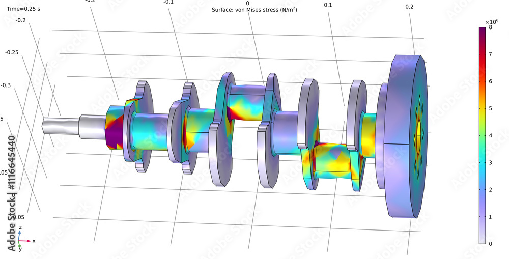 Computer technic 3d modeling of crankshaft of reciprocating piston engine using computer aided ...
