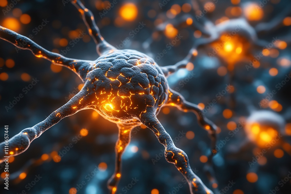 Alzheimers disease dementia neon glow cognitive pathways visualizing ...