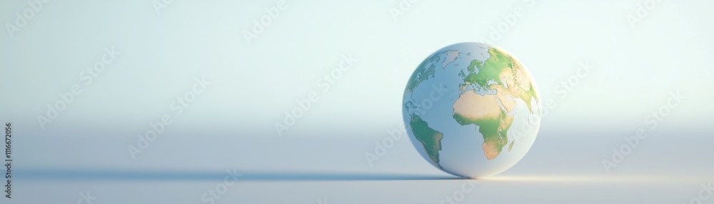 Global perspective on earth 3d model showcase digital environment ...
