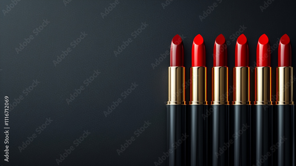Presentation of a tube of lipstick, advertising of cosmetics Stock ...