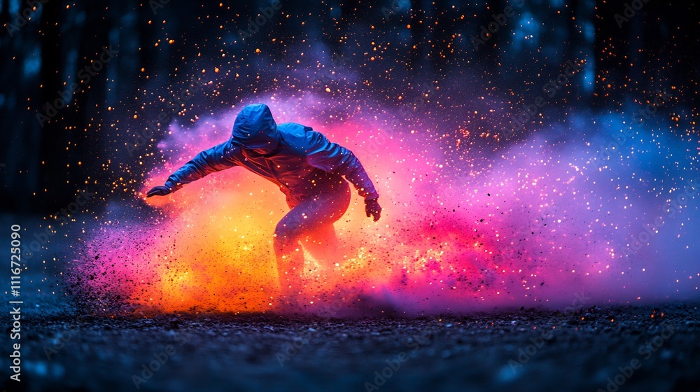 Neon glow hormonal balance map visualizing how hormone fluctuation ...