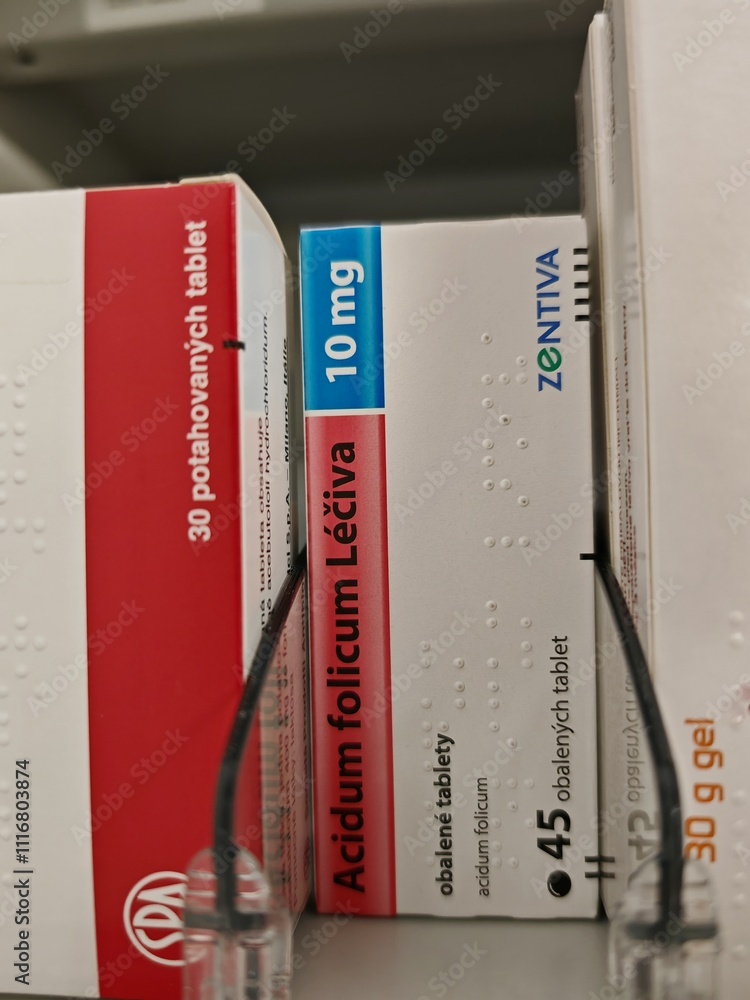 Prague,Czech Republic-October 9 2024: Acidum Follicum by ZENTIVA ...