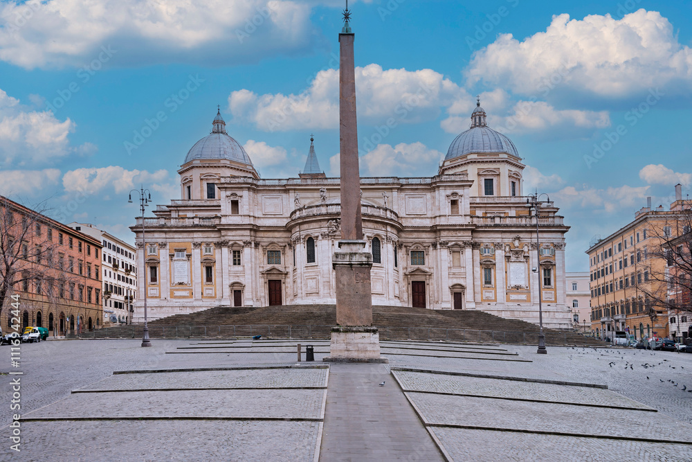 The Basilica di Santa Maria Maggiore; Basilica of St. Mary Major, it is ...