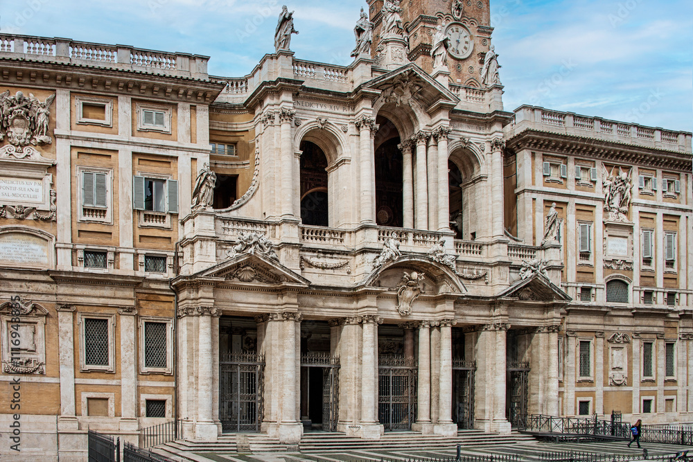 The Basilica di Santa Maria Maggiore; Basilica of St. Mary Major, it is ...
