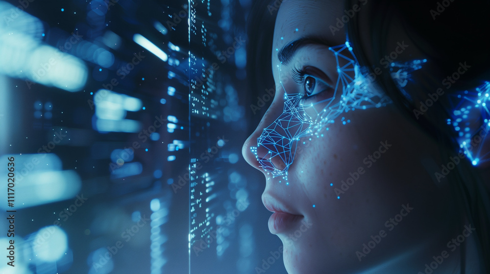 Interact with AI artificial intelligence virtual assistant chatbot in concept of AI artificial ...