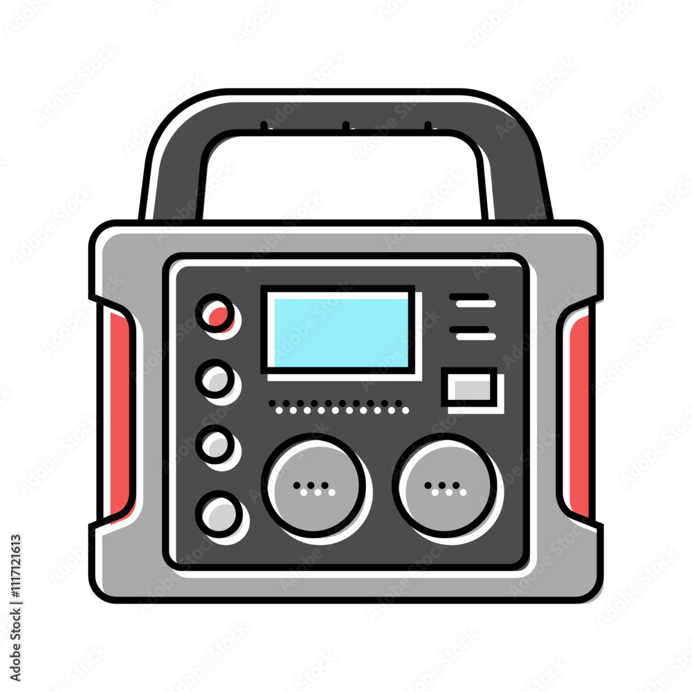 portable power color icon vector. portable power sign. isolated symbol ...