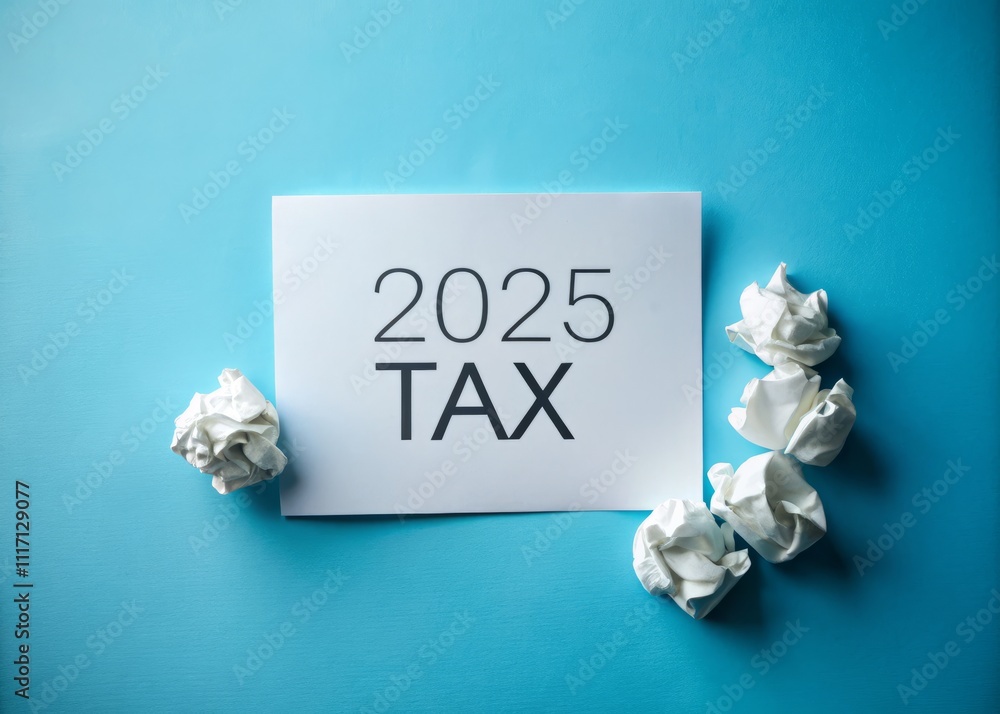 Planning for 2025: Tax Preparation Symbolized by Beautiful White Paper ...