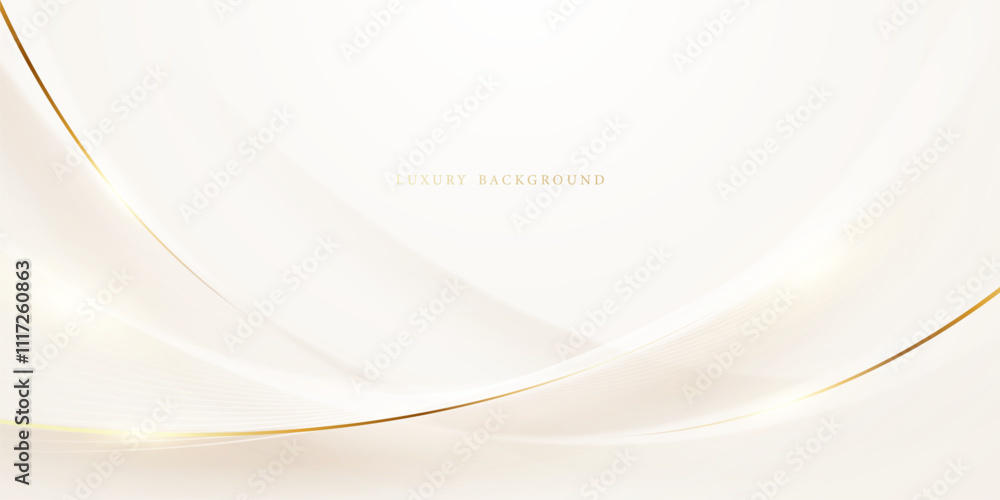 white background design With luxurious golden effect elements. Vector ...