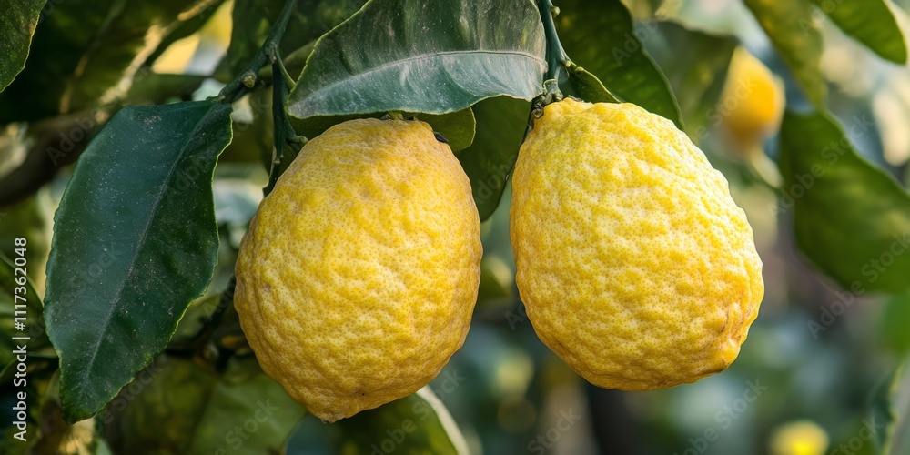 Citrus medica, also known as lemon citron cedrate, is a large fragrant ...