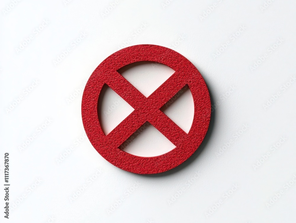 Ilustración de Stock Prohibition symbol in red circle graphic design ...