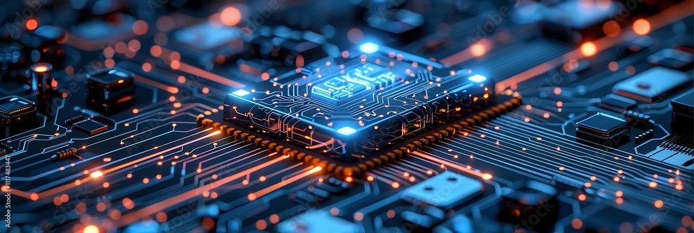 Signal processing telecommunications powered by AI visualized in an ...