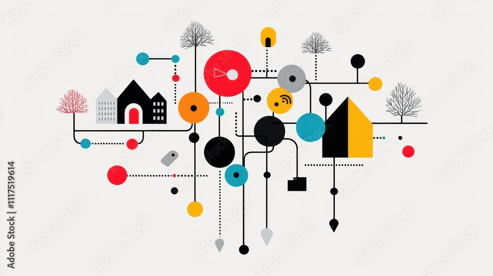 A network diagram illustrating the flow of information within a company ...